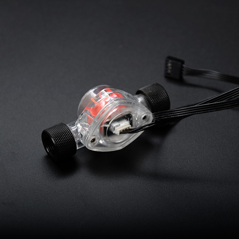 Syscooling 2016 new water flow indicator with led light red impeller ...